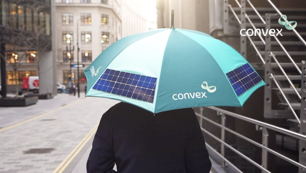 Convex launches combined solar powered umbrella and power pack - Convex ...